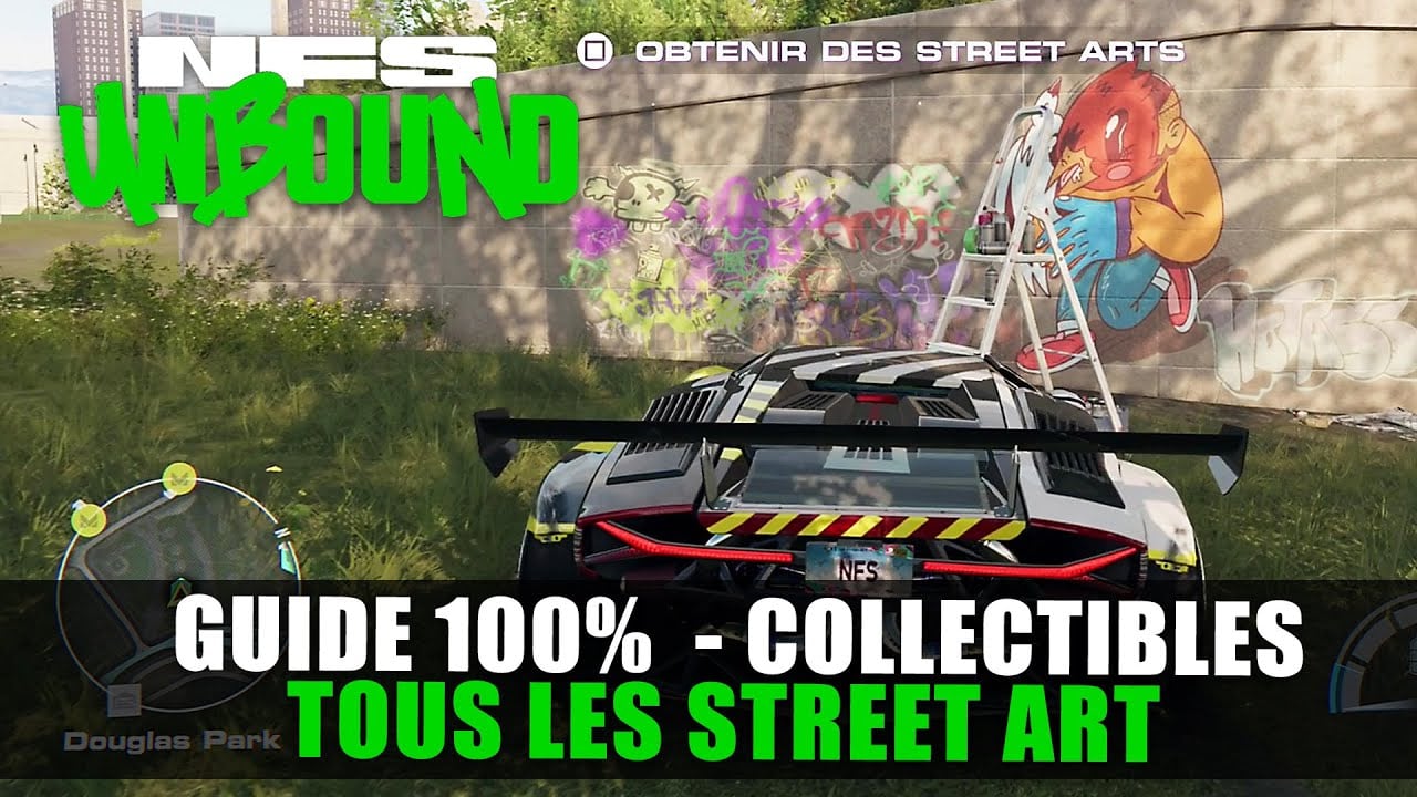 Need For Speed : Unbound - Emplacement de Tous les Street Art (Paradis ...