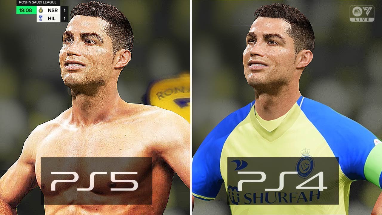 EA FC 24 PS5 vs PS4 Comparison! (Gameplay, Graphics, Player Animation ...