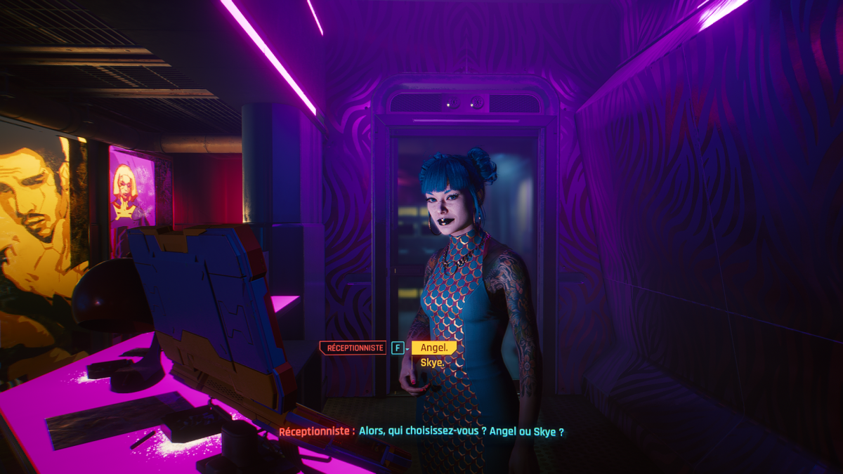 Automatic love Cyberpunk 2077 : Qui de Skye ou Angel doit-on choisir