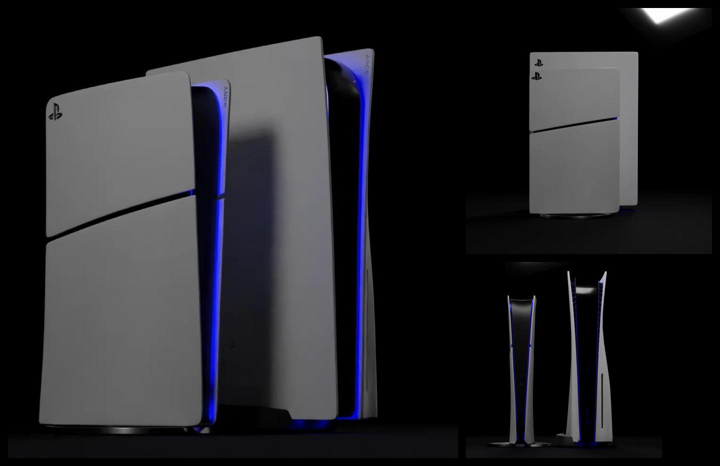 Comparatif des dimensions : la taille de la Sony PS5 Slim versus la ...