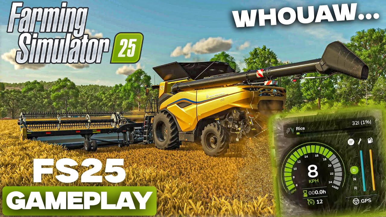 PREMIERS GAMEPLAY DE FARMING SIMULATOR 25 ! Magnifique mais pas que