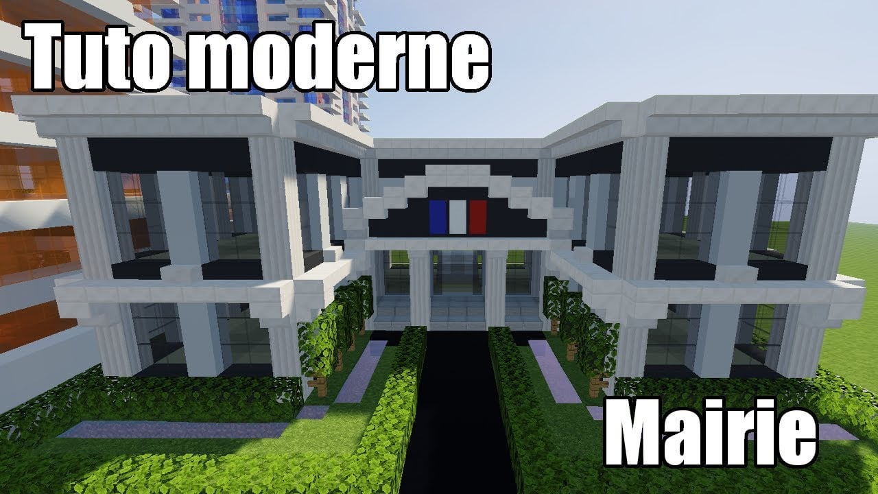 Minecraft - Tuto ville moderne #22 - Mairie
