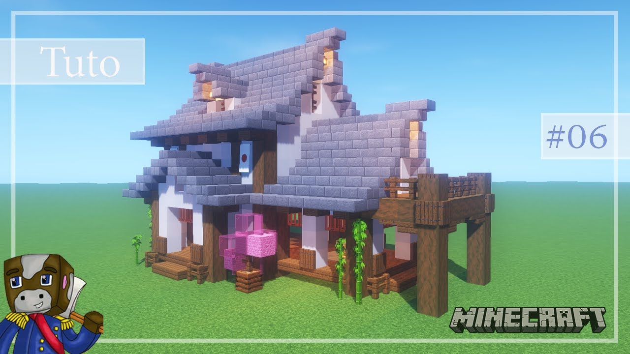 Minecraft - Tuto Construire un Village Japonais de A à Z #06 - La Maison