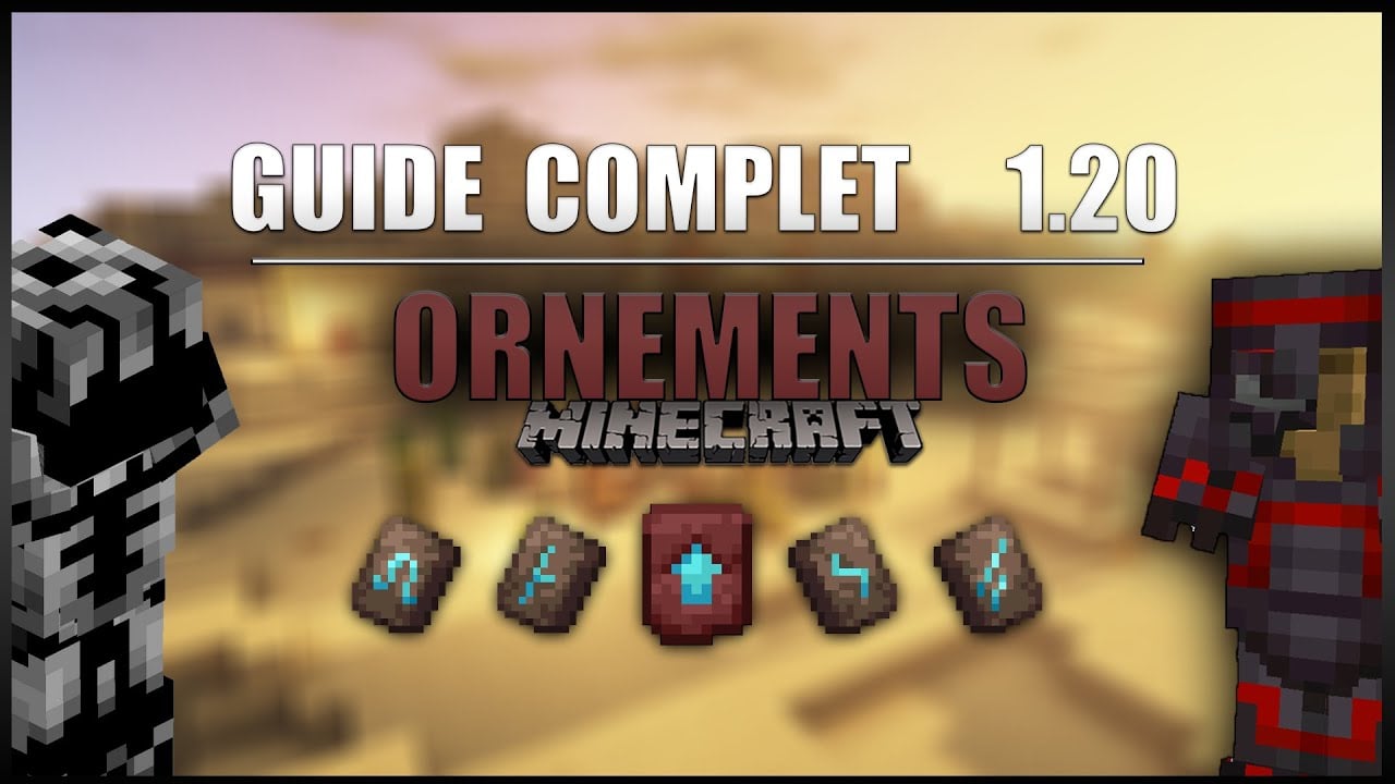 Le guide ULTIME sur les ORNEMENTS en 1.20 sur Minecraft en SURVIE ...