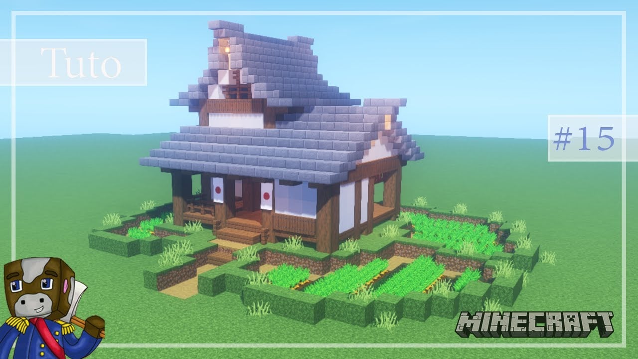 Minecraft - Tuto Construire un Village Japonais de A à Z #15 - La ferme