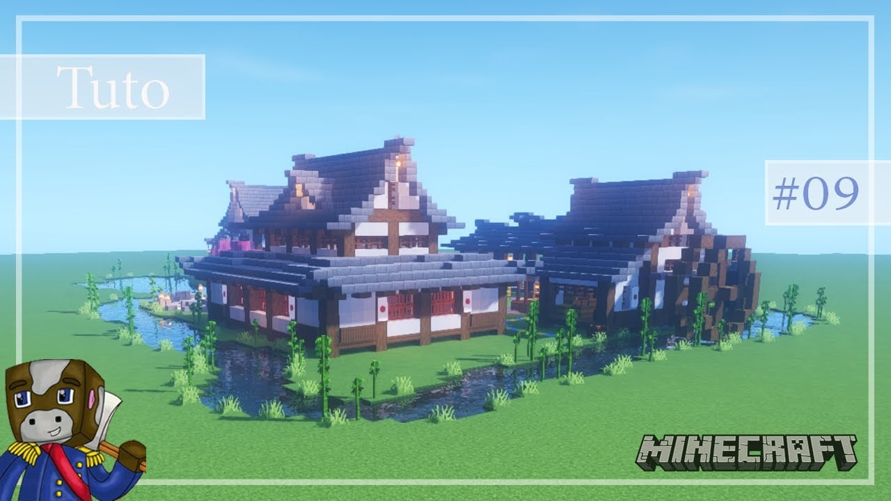 Minecraft - Tuto Construire un Village Japonais de A à Z #09 - La Rivière