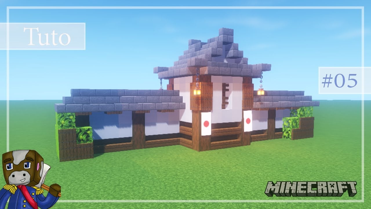 Minecraft - Tuto Construire un Village Japonais de A à Z #05 - La Muraille