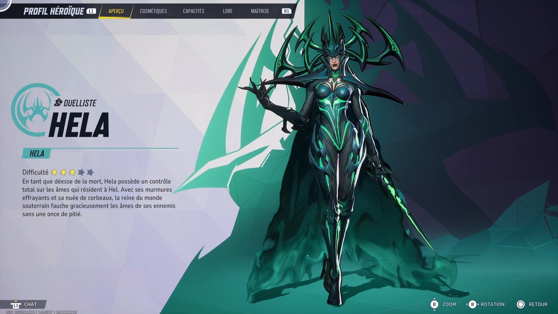 Hela : Capacités, stats, costumes | Guide Marvel Rivals