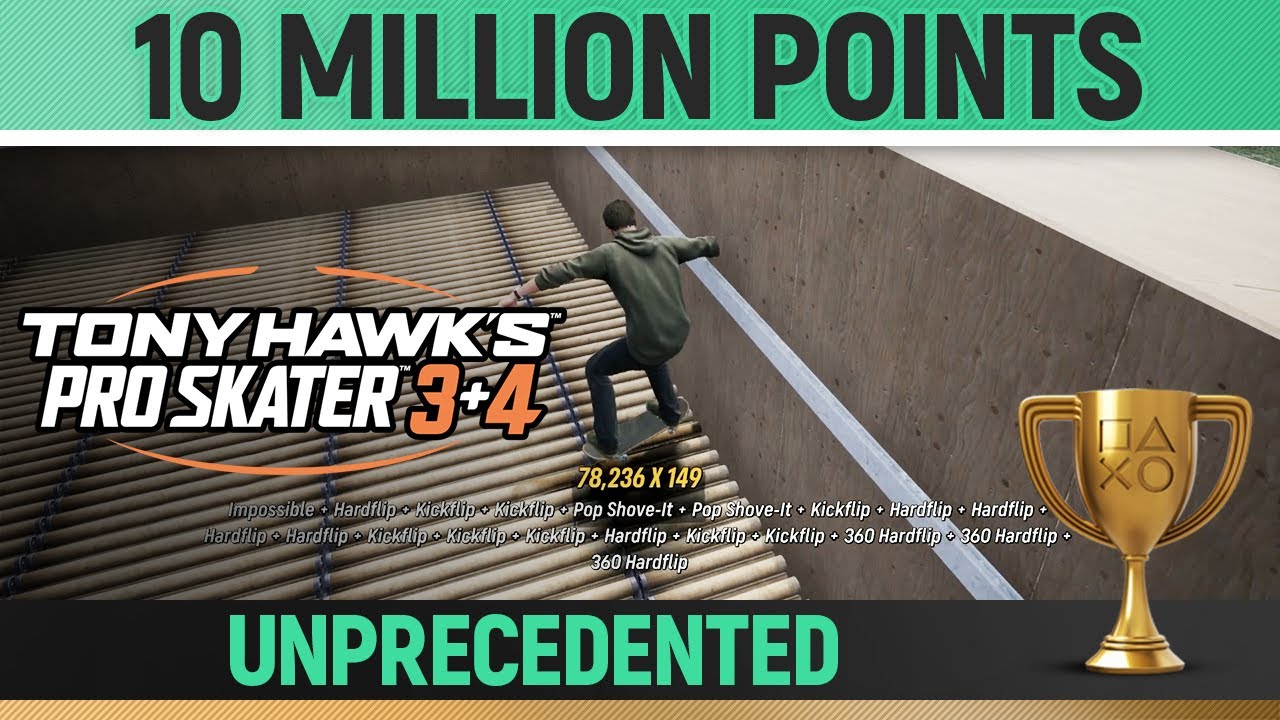 Tony Hawk's Pro Skater 3+4 - Unprecedented & Multiplication 🏆 Trophy ...