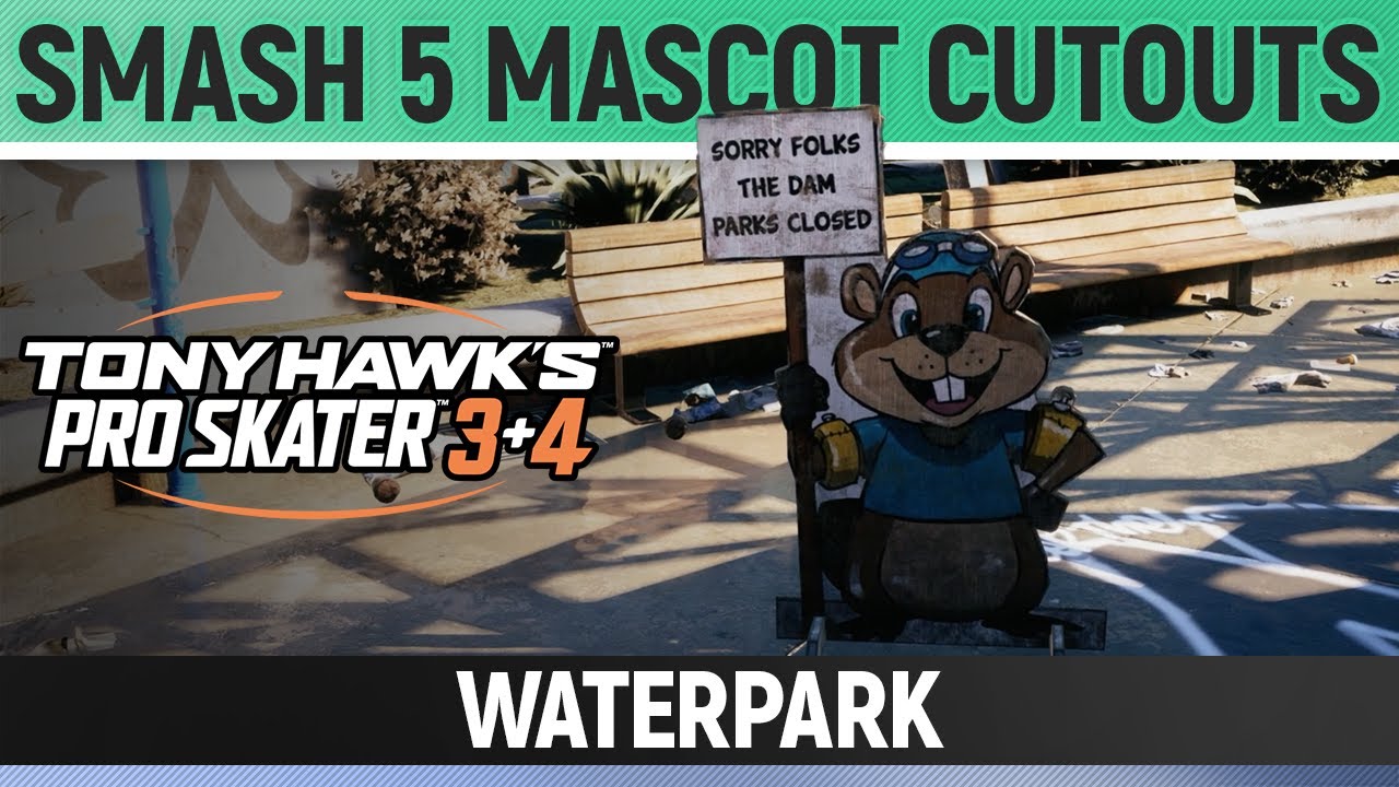 Tony Hawk's Pro Skater 3+4 - Waterpark - Smash 5 Mascot Cutouts