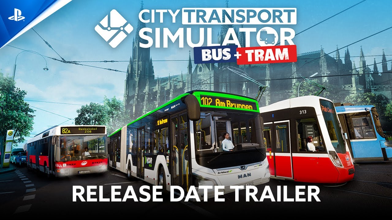 City Transport Simulator: Bus + Tram - Release Date Trailer | PS5 Games