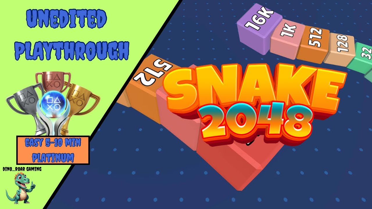 Snake 2048 - Unedited Platinum Trophy Playthrough (PS4/PS5)