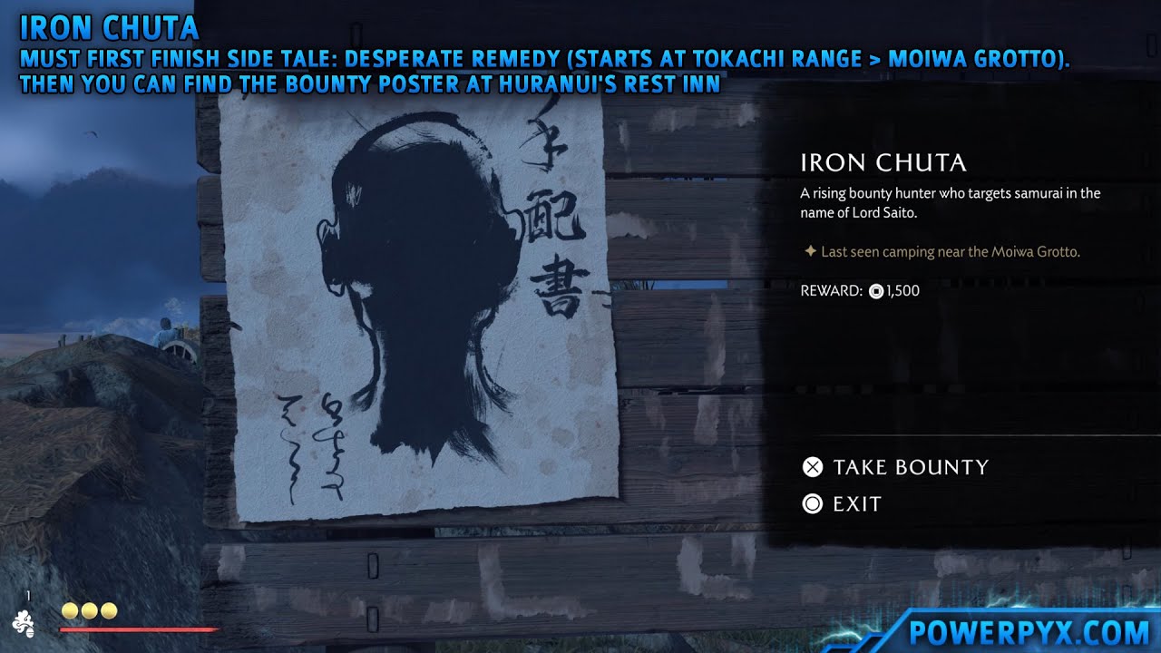 Ghost of Yotei - Iron Chuta Bounty Location