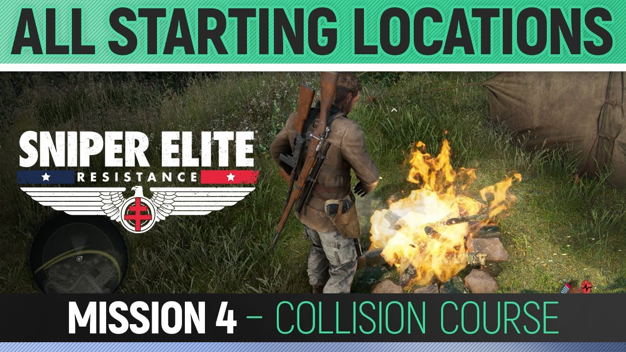 Sniper Elite: Resistance - Mission 4 - All Starting Locations 🏆 ...
