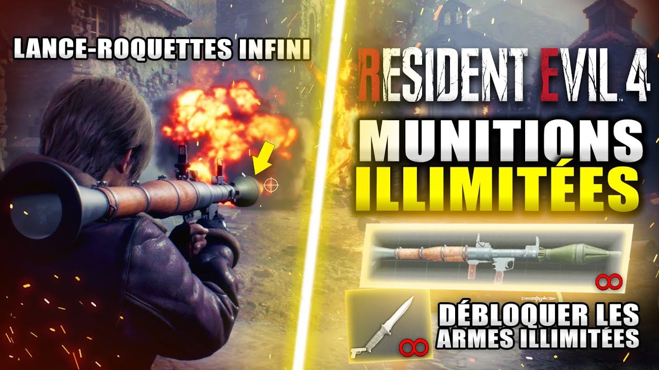 Resident Evil 4 Remake - Débloquer le LANCE-ROQUETTE ILLIMITÉ & le ...