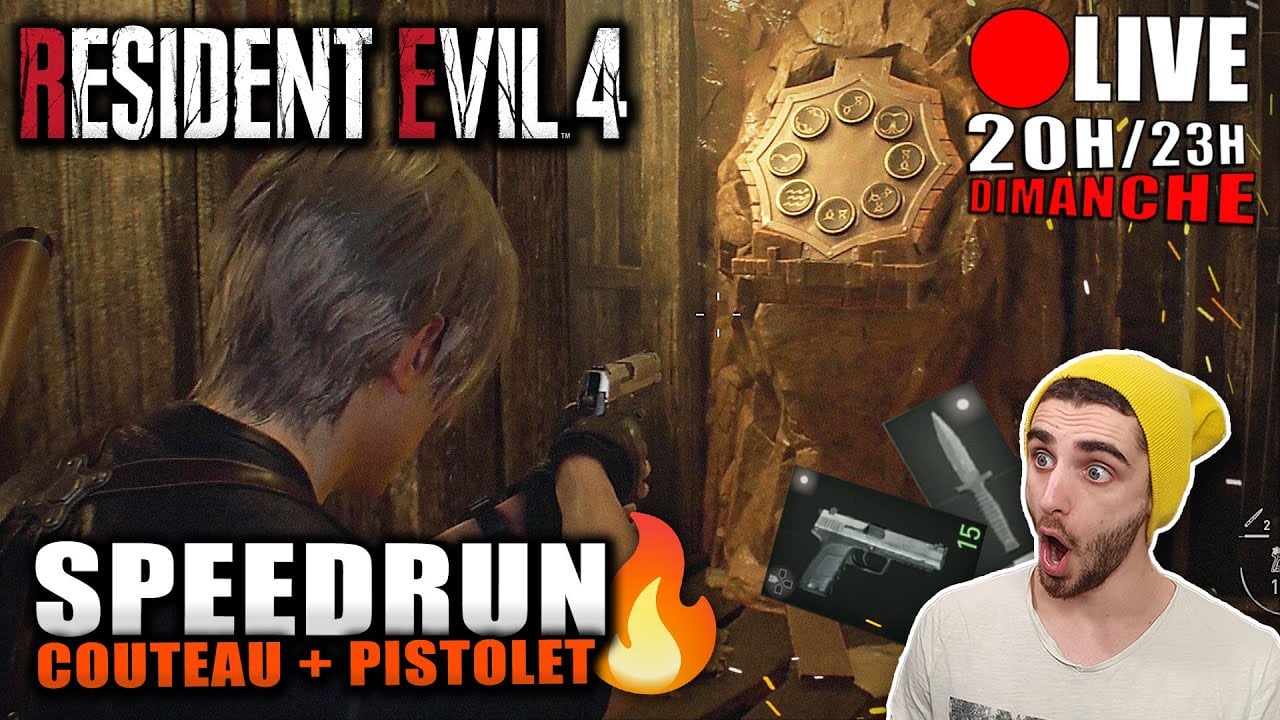 Resident Evil 4 : Speedrun au Couteau & Pistolet UNIQUEMENT (1/2) 🔥🏆 ...