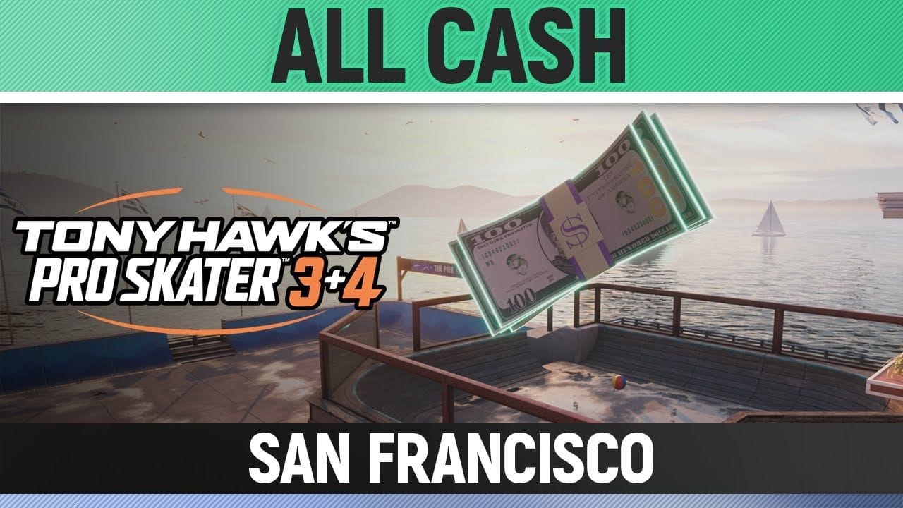 Tony Hawk's Pro Skater 3+4 - San Francisco - All 5/5 Cash/Money Locations